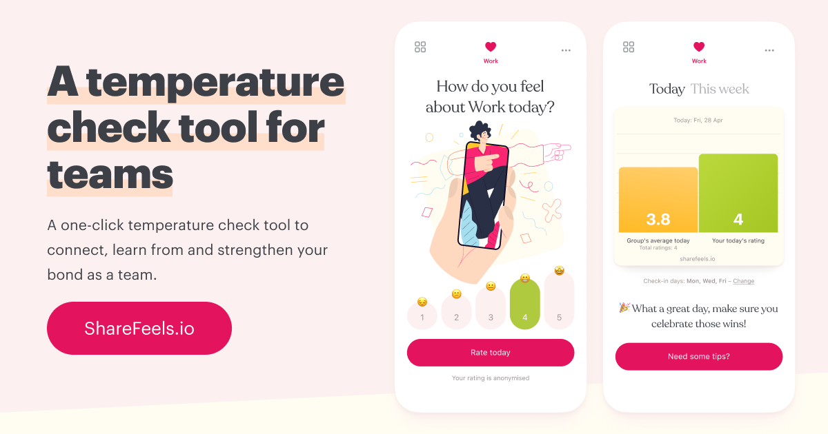 ShareFeels.io - A temperature check tool for teams